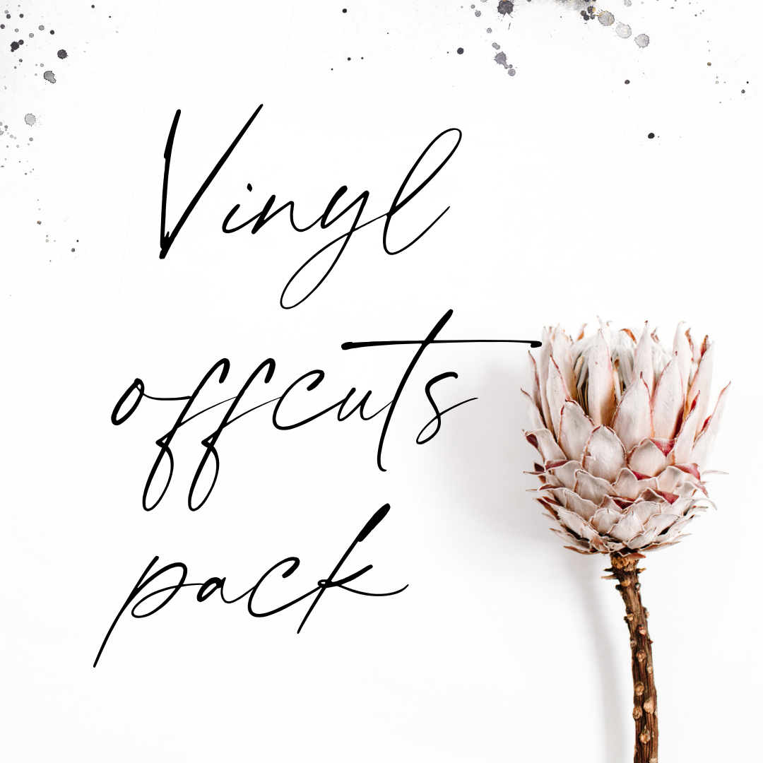 Vinyl remnants and offcuts (to a maximum of one metre, mixed designs ...